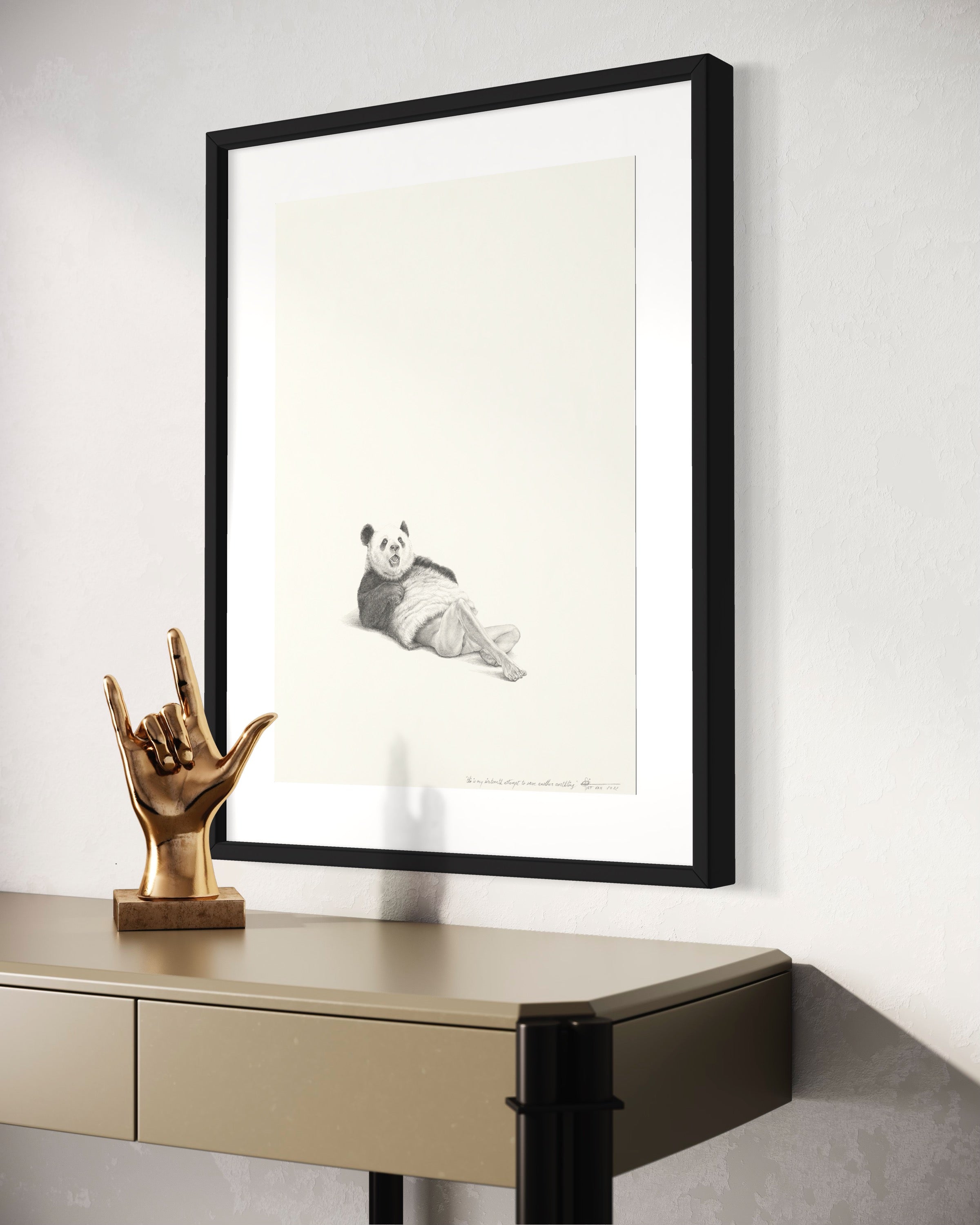 PANDA │ Art by Piet Van │ Pencil drawing – PIET VAN GALLERY